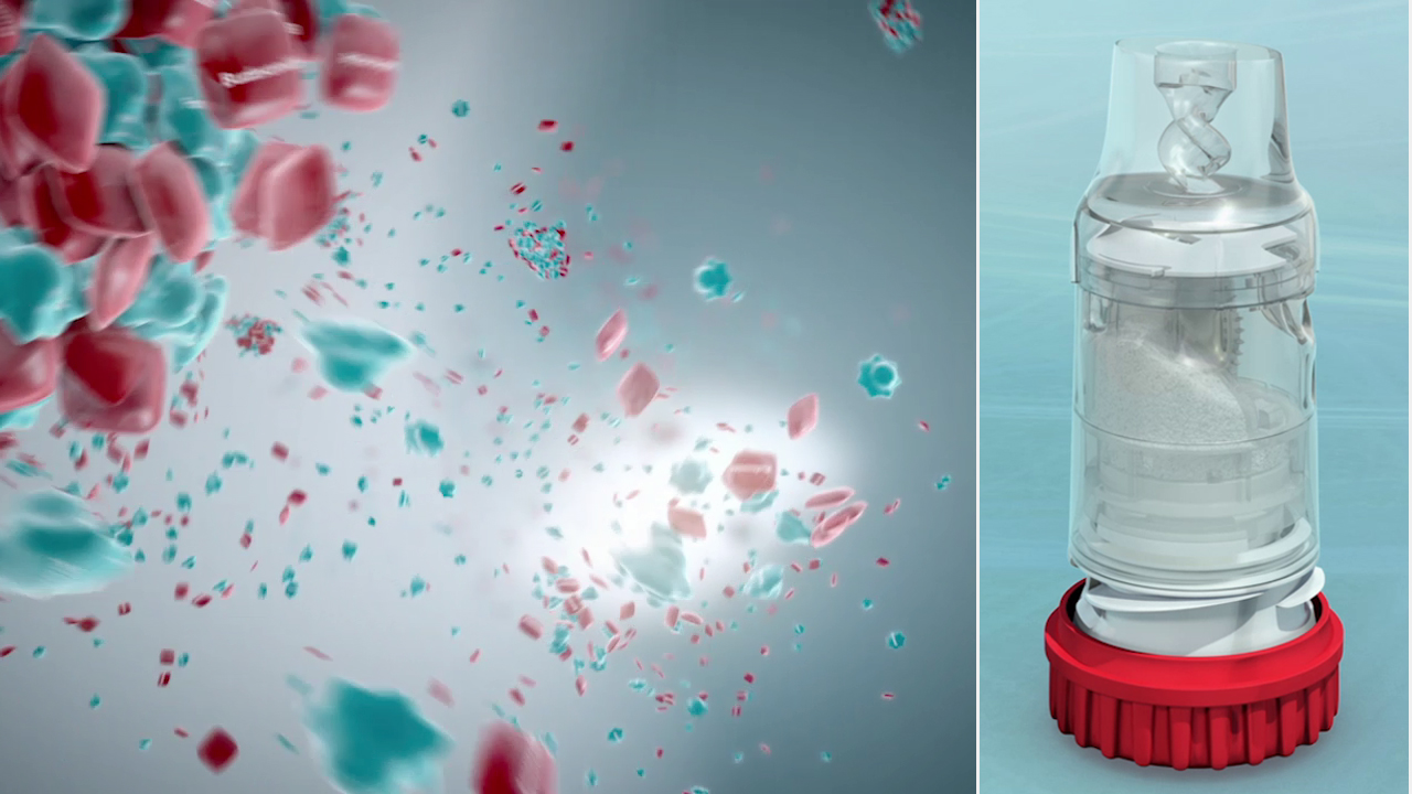 Inhaler for Asthma and COPD Animation - CAST PHARMA